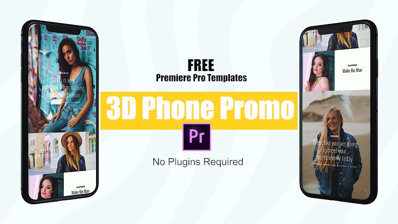 3D SMARTPHONE PRESENTATION FOR FREE PREMIERE PRO || Free Premiere Pro ...