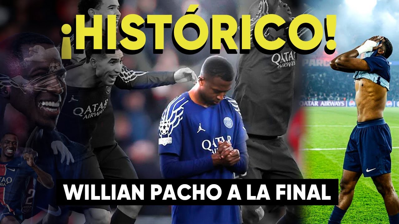 HISTÓRICO! WILLIAN PACHO a LA FINAL de LA CHAMPIONS LEAGUE PSG vs INTER ...