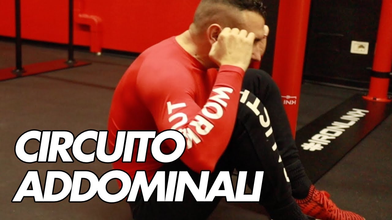 ADDOMINALI CIRCUITONE 8 ESERCIZI da 10 ripetizioni - YouTube