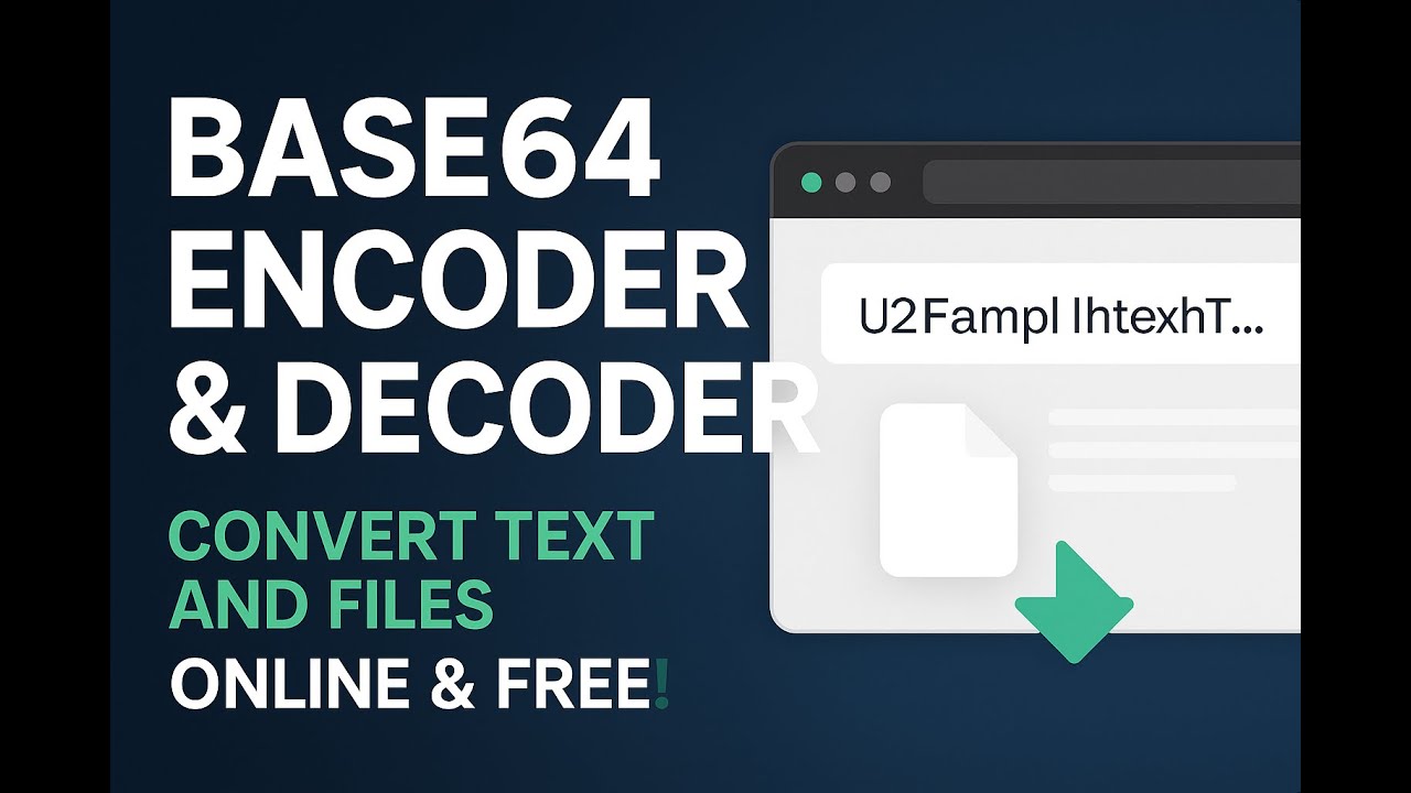 Base64 Encoder and Decoder Online Free Convert Text and Files for FREE ...