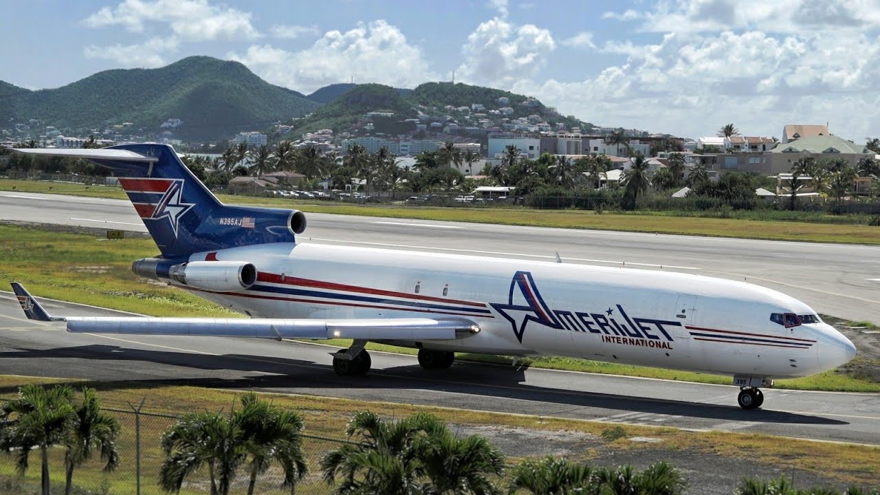 BOEING 727: Blast from the Past! AMERIJET 727-200F Take Off from St ...
