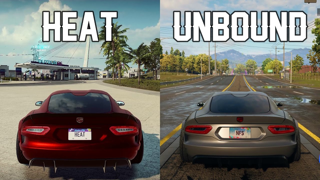 SRT Viper GTS - Need For Speed: HEAT vs UNBOUND - Side by Side ...