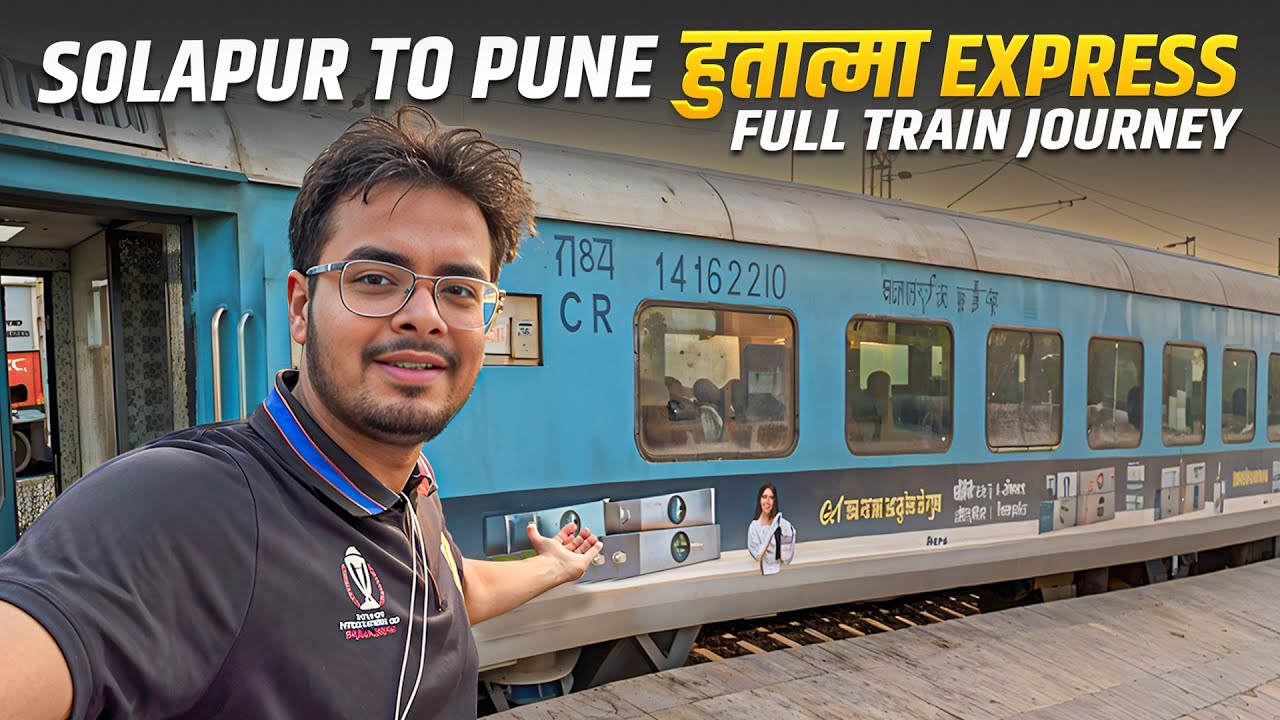 Solapur - Pune Hutatma Superfast Express Train Journey *sabse tez ...