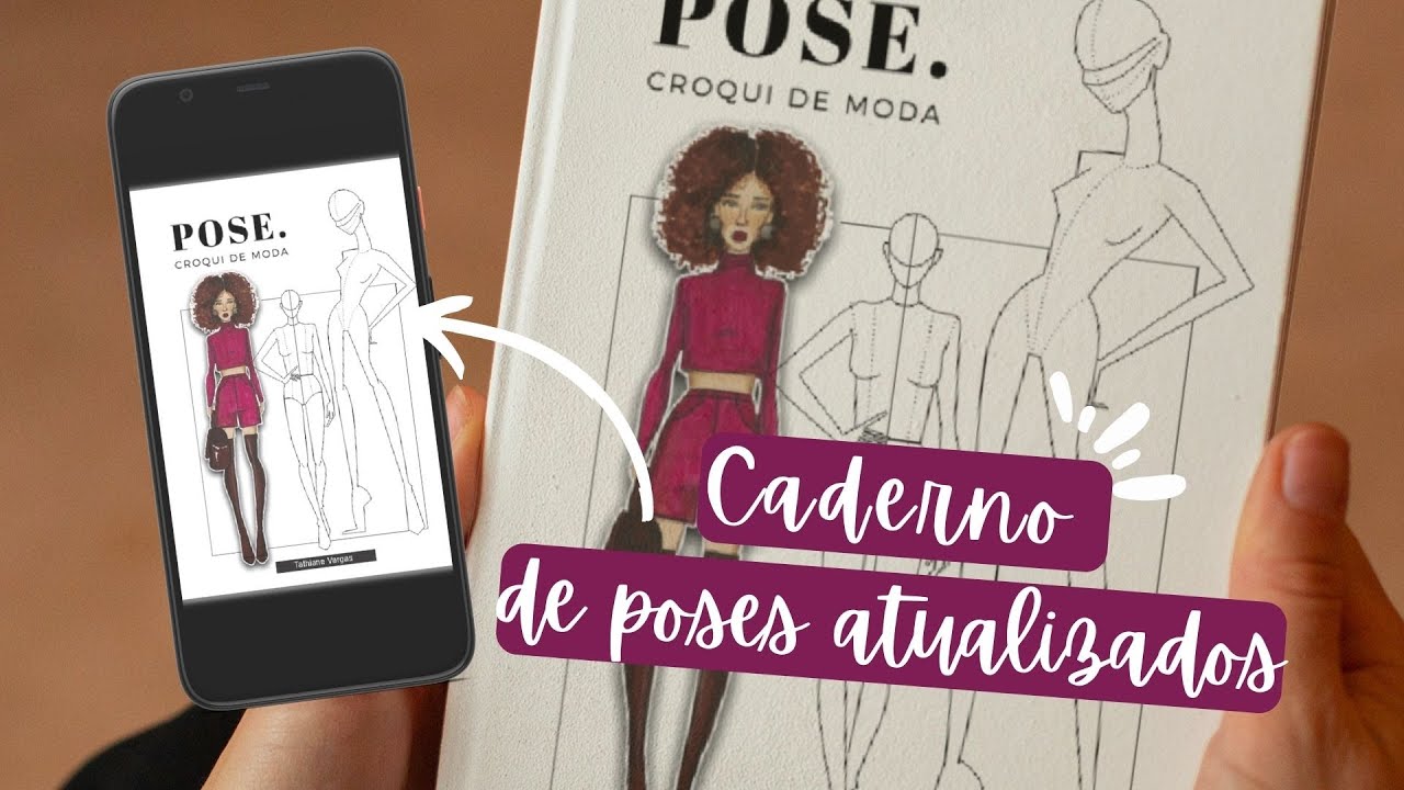 Caderno de poses versão 2023 | Como usar pose de croqui | Tathiane ...