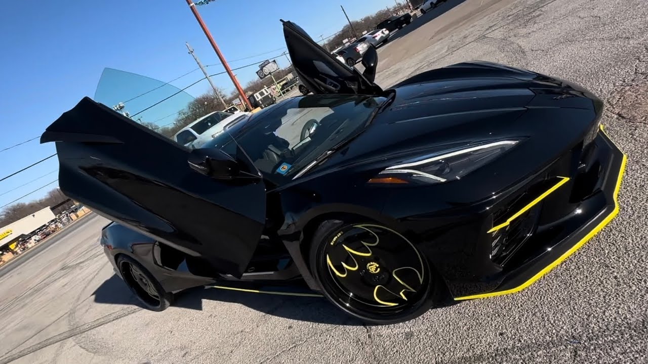 Corvette C8 "BAT-MOBILE" A 22" Corleone Forged #subscribe #funny #reels ...