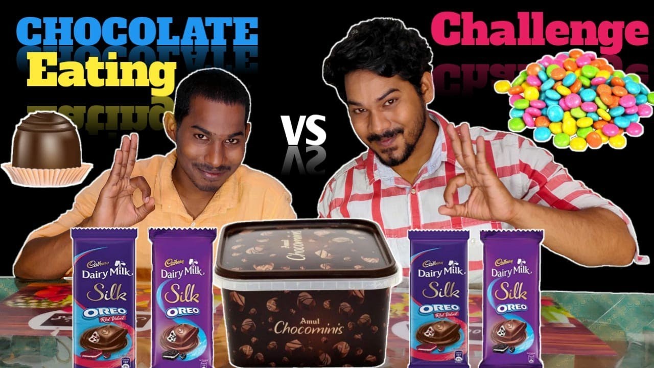 CHOCOLATE EATING CHALLENGE | SMALL CANDY EATING COMPETITION | EATING ...