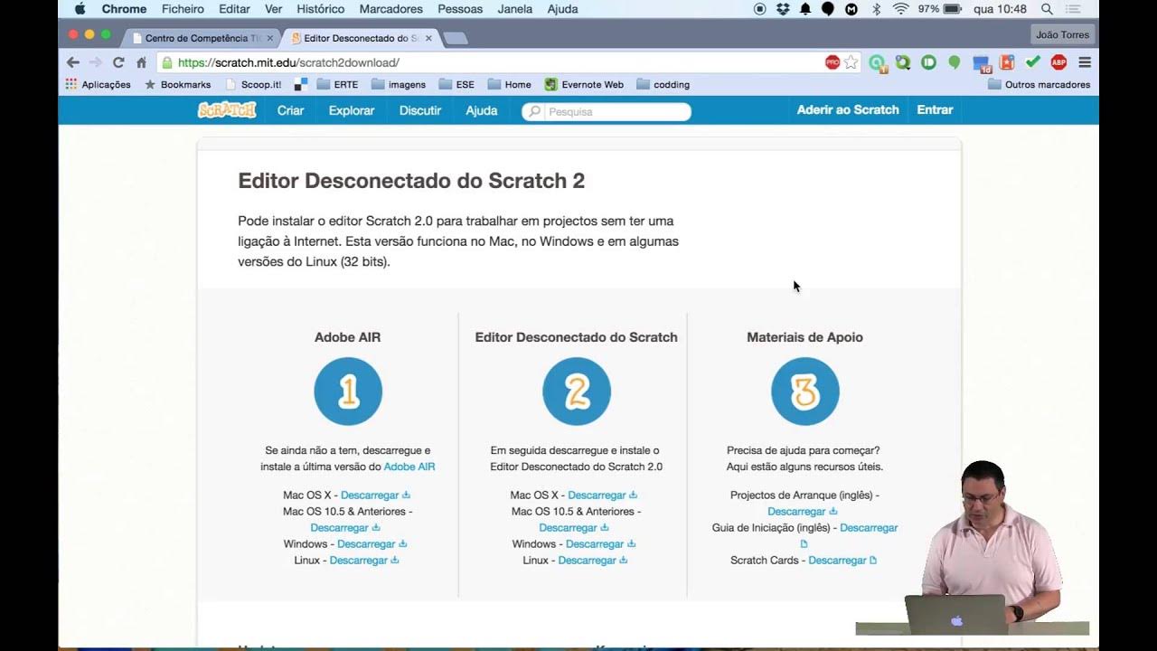Formação Scratch - Sessão 2 vídeo 1 - YouTube