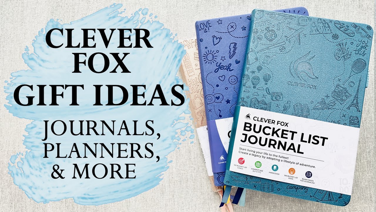 7 CLEVER FOX GIFTS | PLANNERS & JOURNALS + 10% OFF Code - YouTube