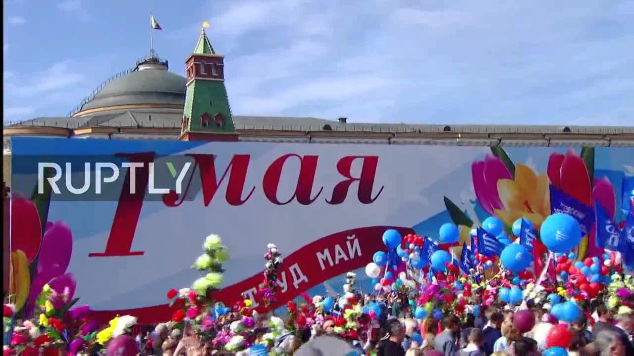 Moscow, May 1st Parade 2017, Red Square - YouTube