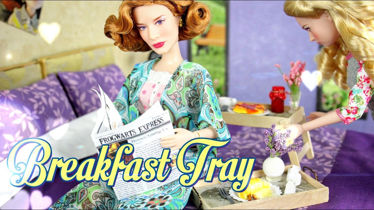 DIY - How to Make: Doll Breakfast Tray - Handmade - Doll - Crafts - YouTube