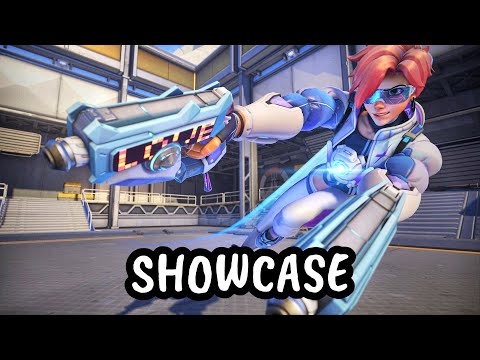 Blue Flame Tracer Skin Showcase || Le Sserafim x Overwatch 2 - YouTube