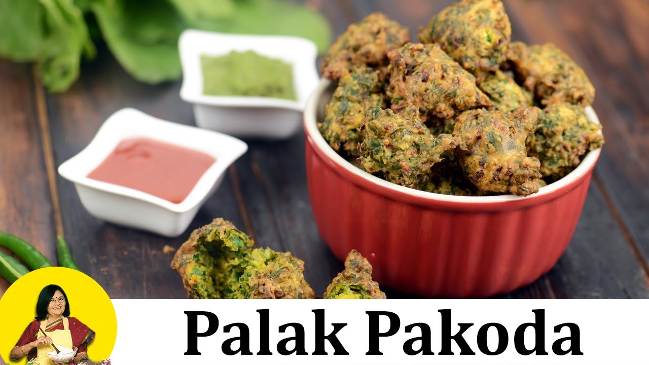 Palak Pakora, Palak Pakoda by Tarla Dalal - YouTube
