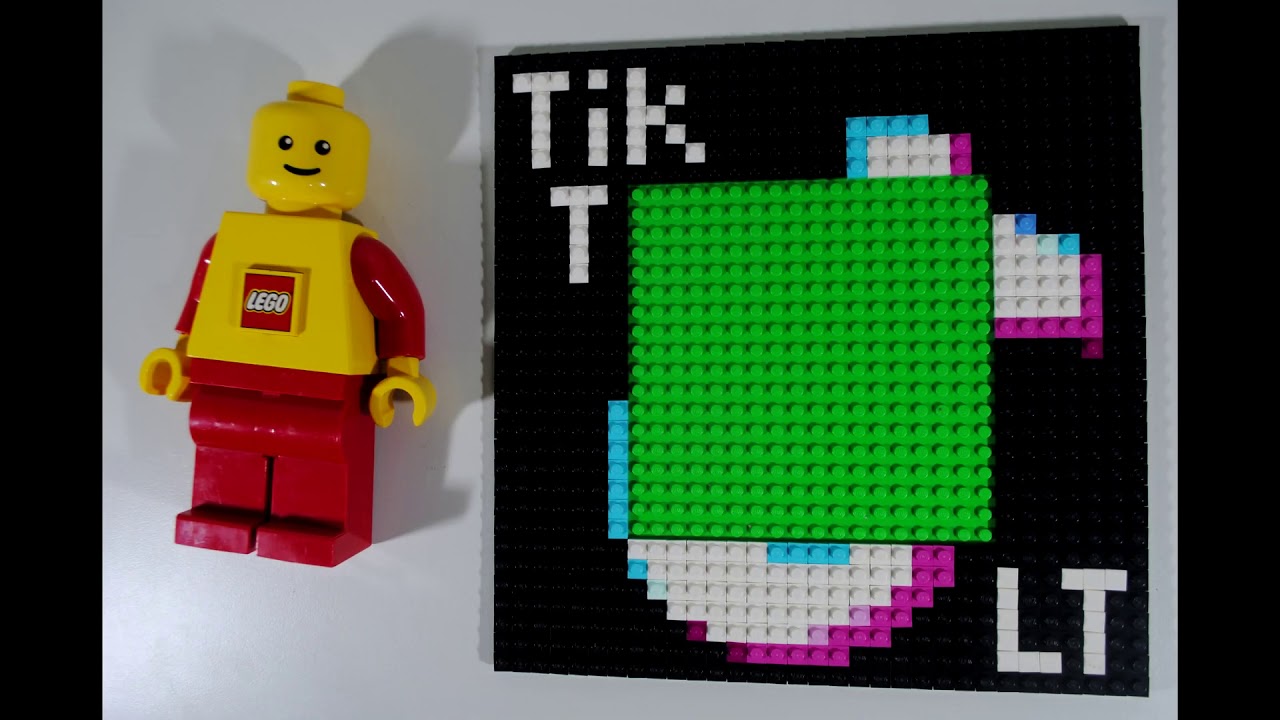 Tik Tok Logo, Lego Pixel Art - YouTube