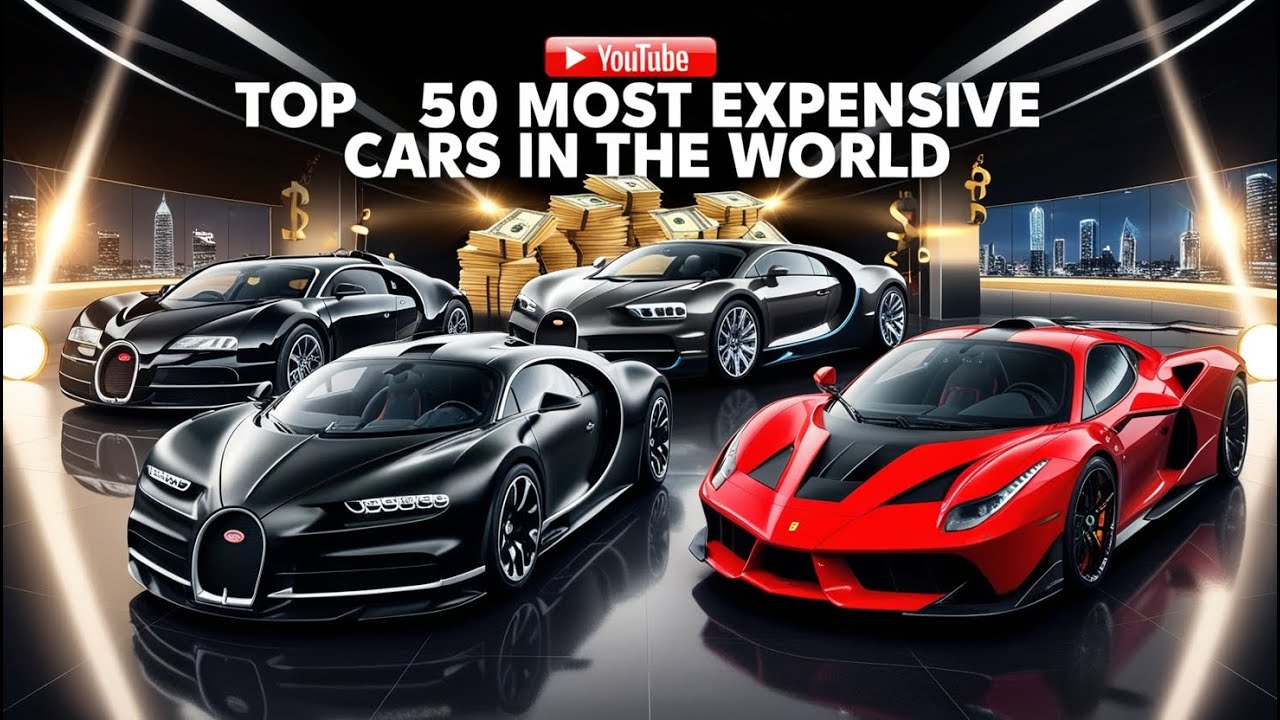 Top 50 Most Expensive Cars in the World - YouTube