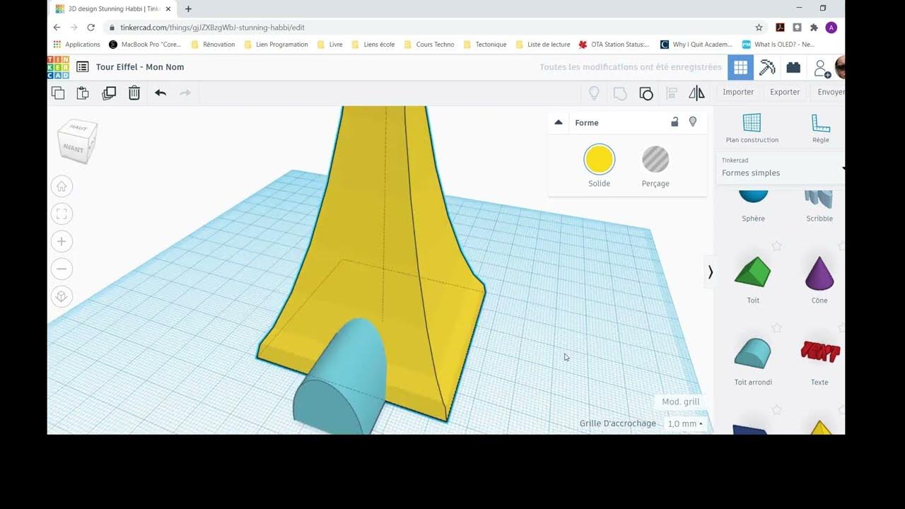 Tinkercad: Modélisation 3D (partie 2) - YouTube