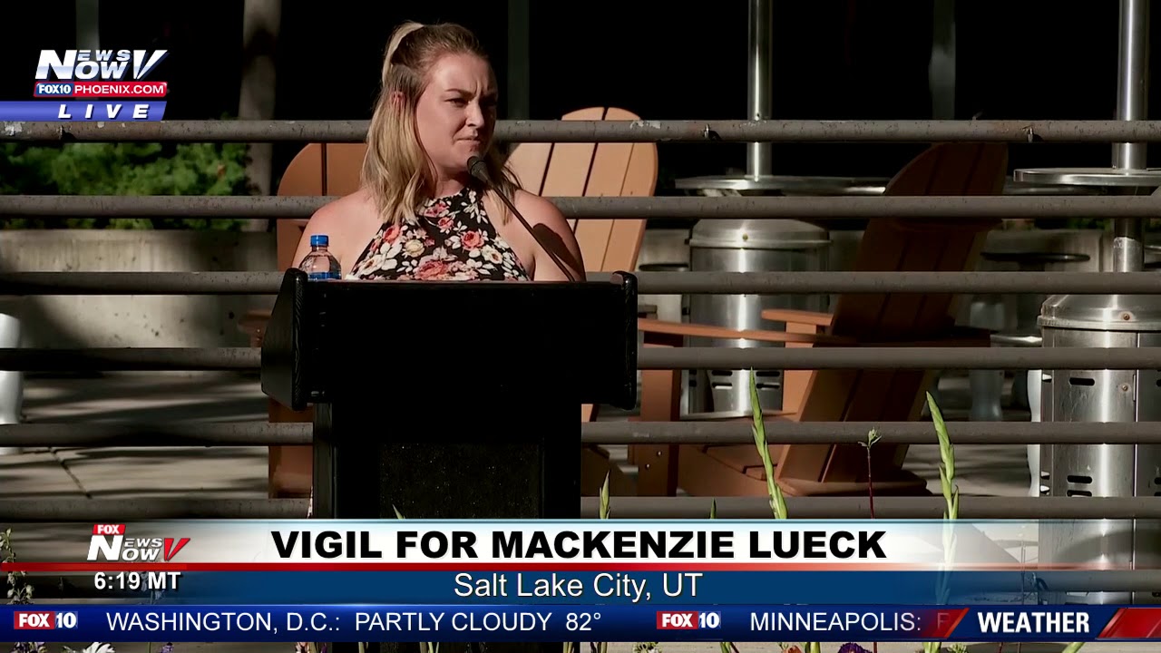 SAYING GOODBYE: Friends gather at Univ. of Utah for Mackenzie Lueck ...