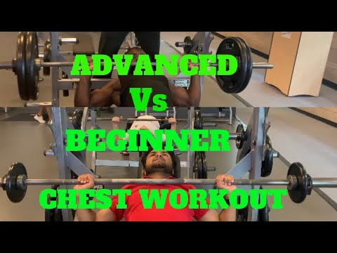 BEGINNER VS ADVANCED CHEST WORKOUT - YouTube