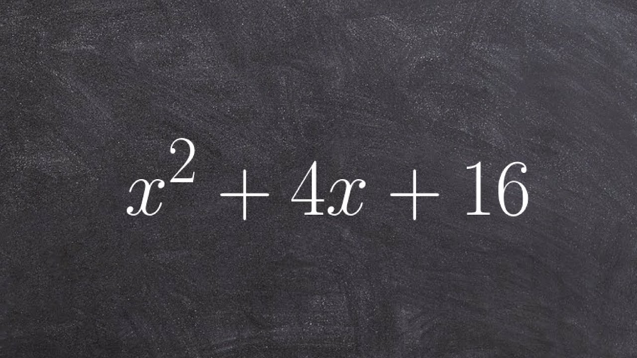 How Do You Factor A Perfect Square Trinomial YouTube How Do You Factor A Perfect Square Trinomial YouTube