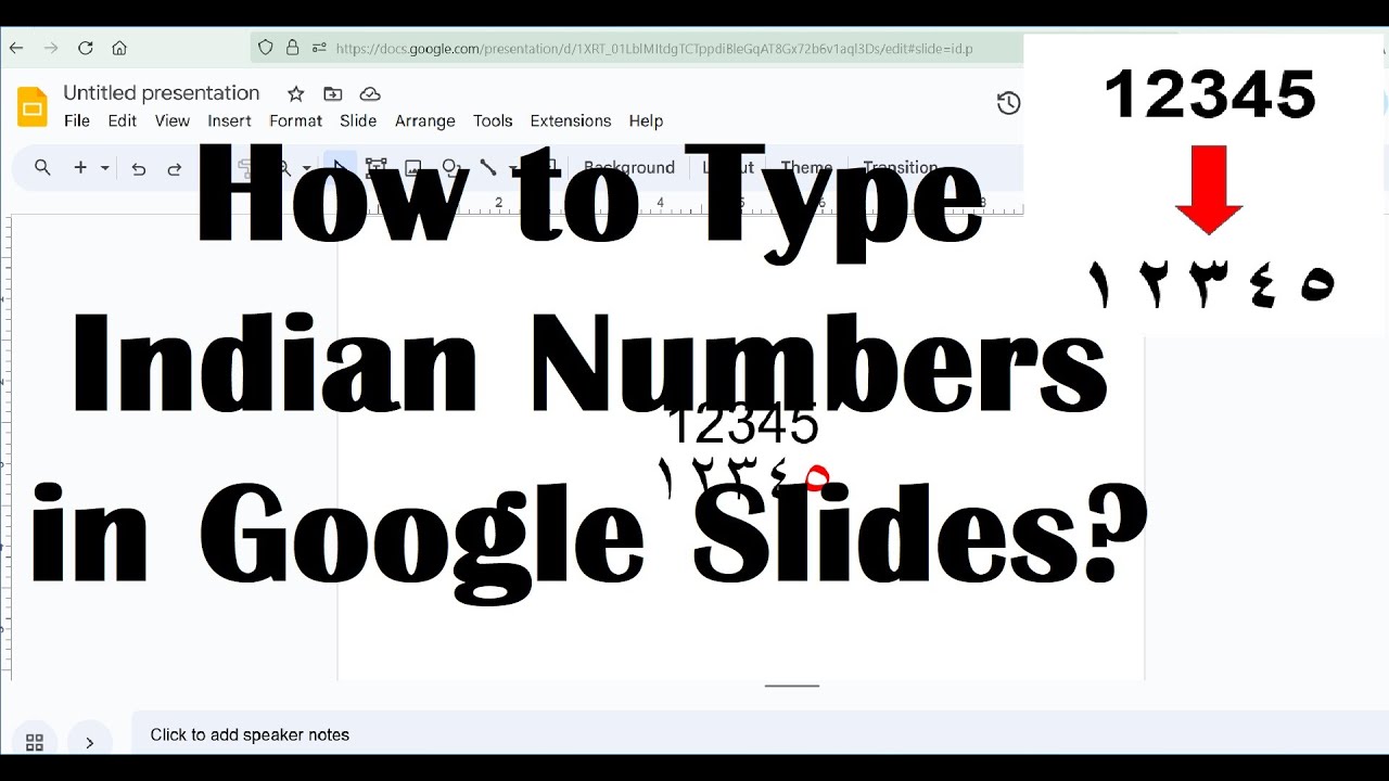 How To Type Indian Numbers In Google Slides YouTube How To Type Indian Numbers In Google Slides YouTube