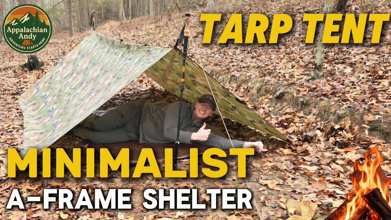 A-Frame Tarp Setup for Backcountry Camping | Tarp Shelters Made Easy ...