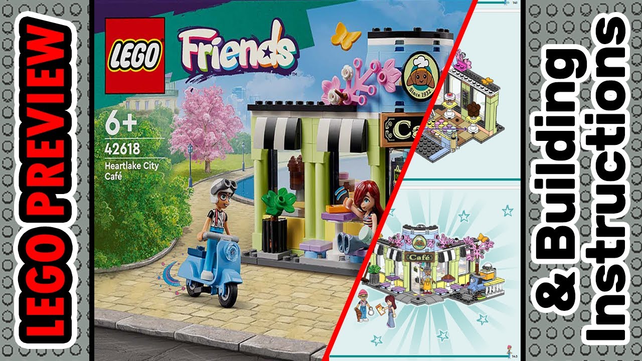 PREVIEW: 42618, LEGO Friends, Heartlake City Café & Building ...