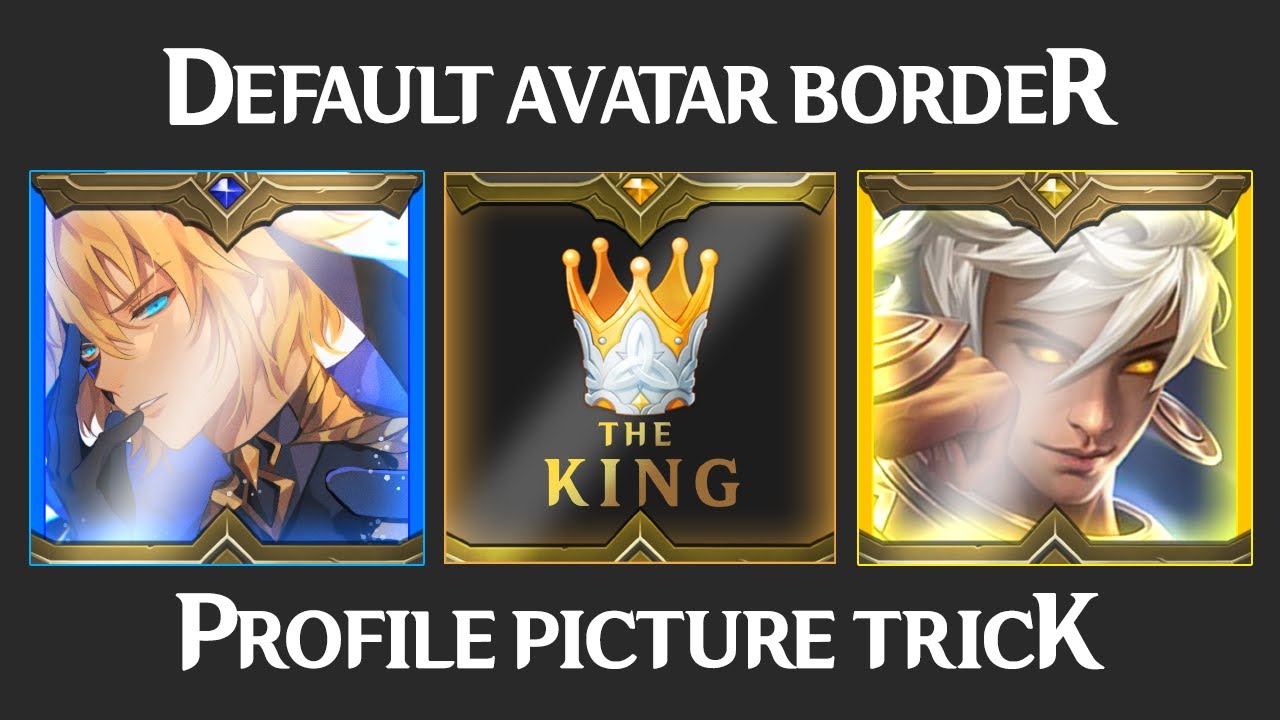 MOBILE LEGEND : DEFAULT AVATAR BORDER TRICK (FANCY) - YouTube