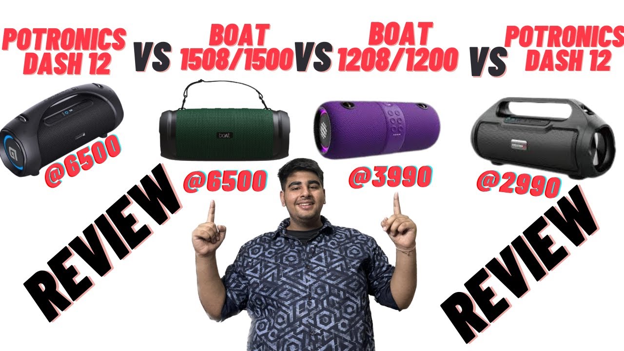 review portronics dash 12 vs portronics dash 11 vs boat stone1208 vs ...