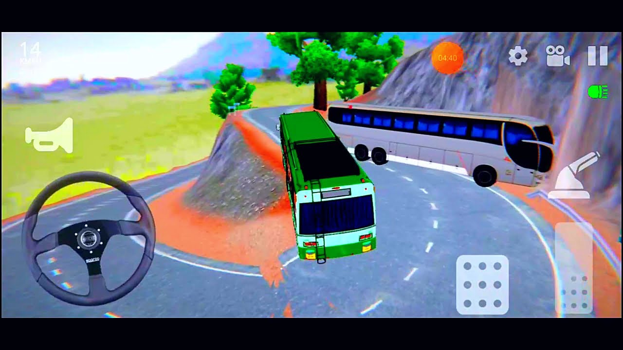 Kolli Hills Bus Game| Bus Wala Game| Bus Dangerous Turning on Bend Road ...