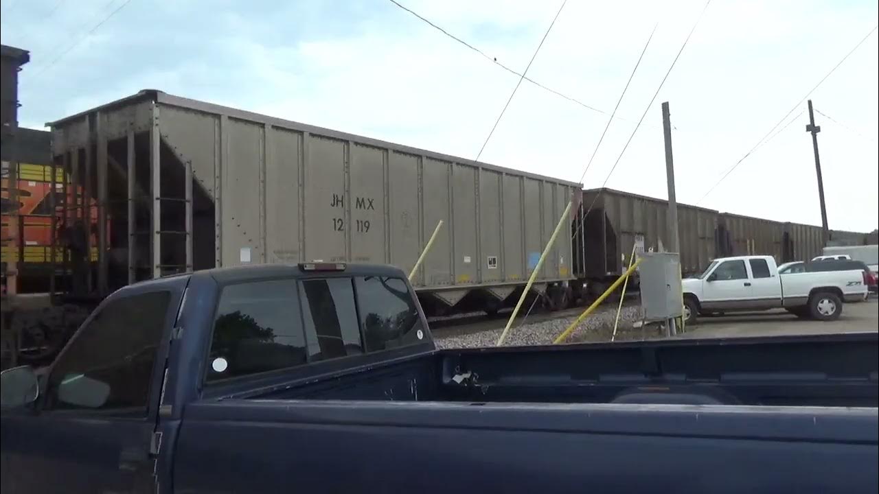 BNSF Northbound Empty Coal Train Meet Norfolk Southern Southbound Freight Train - YouTube