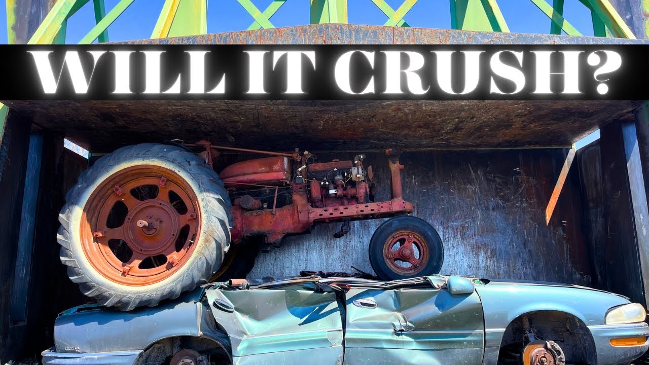 I CRUSHED a TRACTOR! Plus a Junkyard Tour, & I Bought Bunches of Old ...