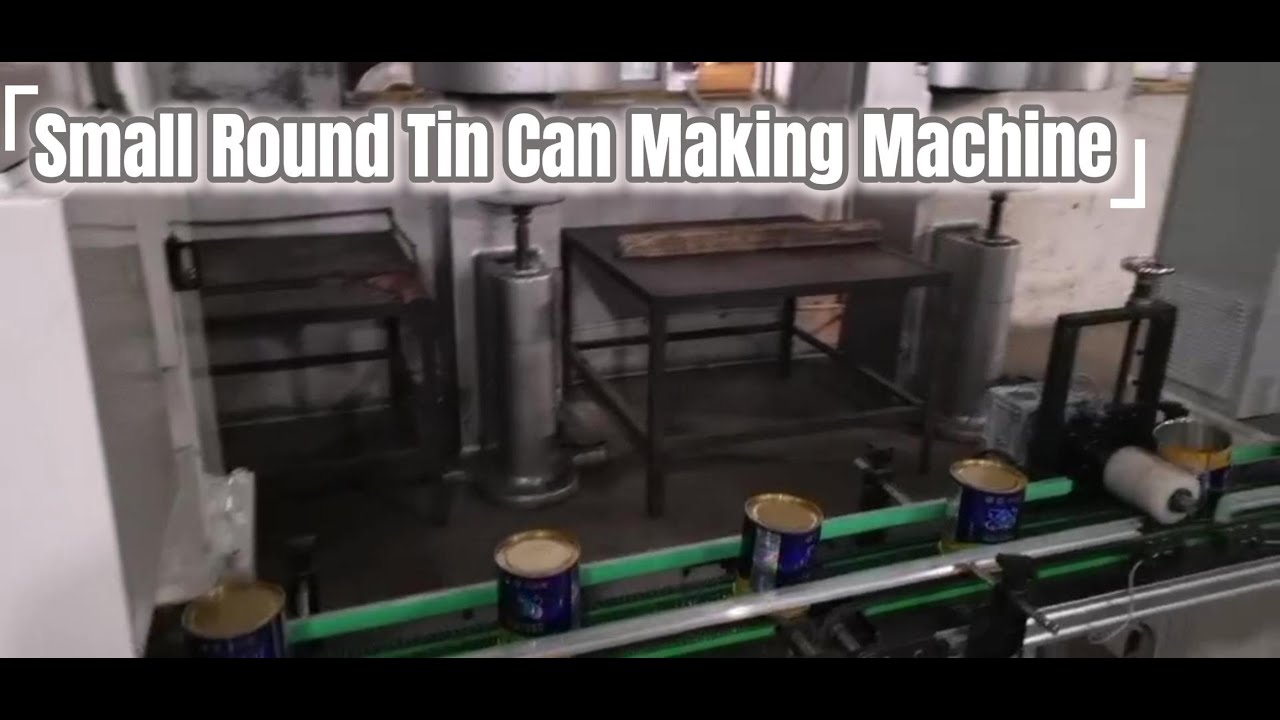 Tin Can Making Machine Automatic Round Can Production Line - YouTube