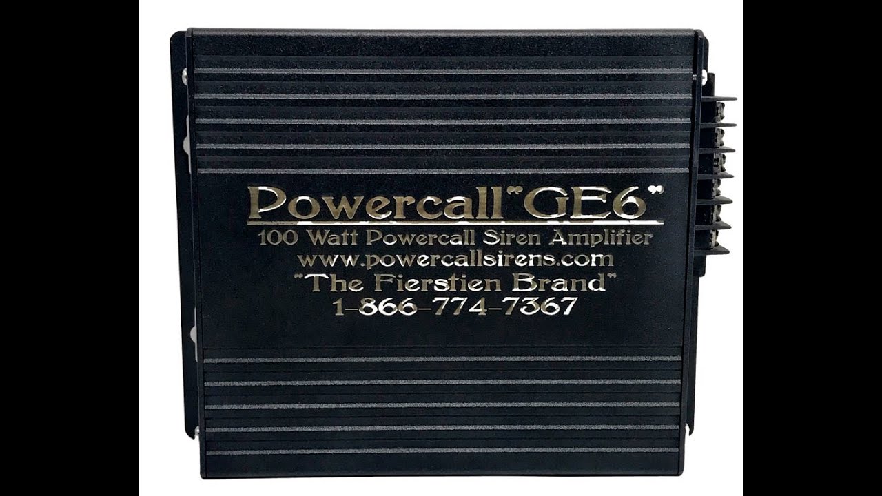 Powercall GE-6 100 Watt Emergency Siren - YouTube