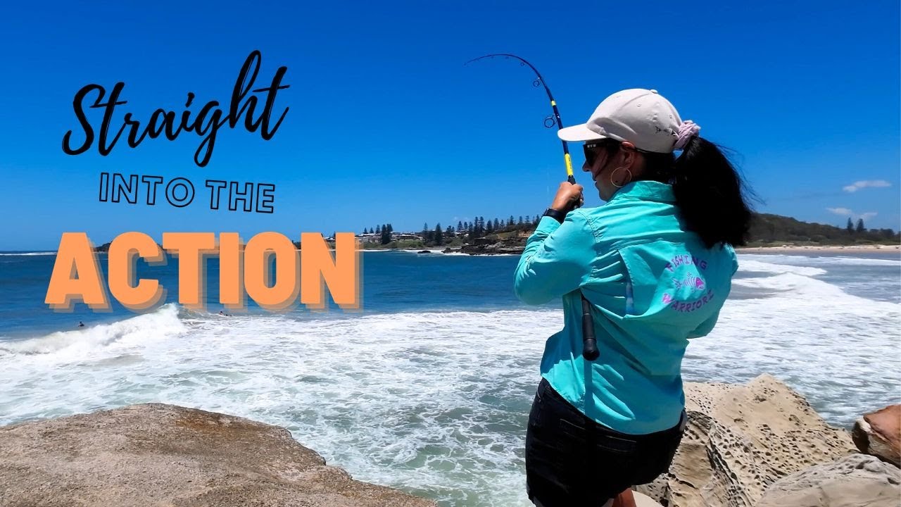 Trying Our Luck On The Yamba Wall - Fishing Landbased - YouTube