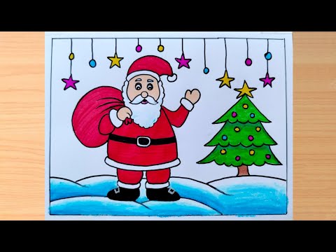 How to Draw Santa Claus Easy| Christmas Drawing| Santa Claus Drawing| Merry Christmas Drawing