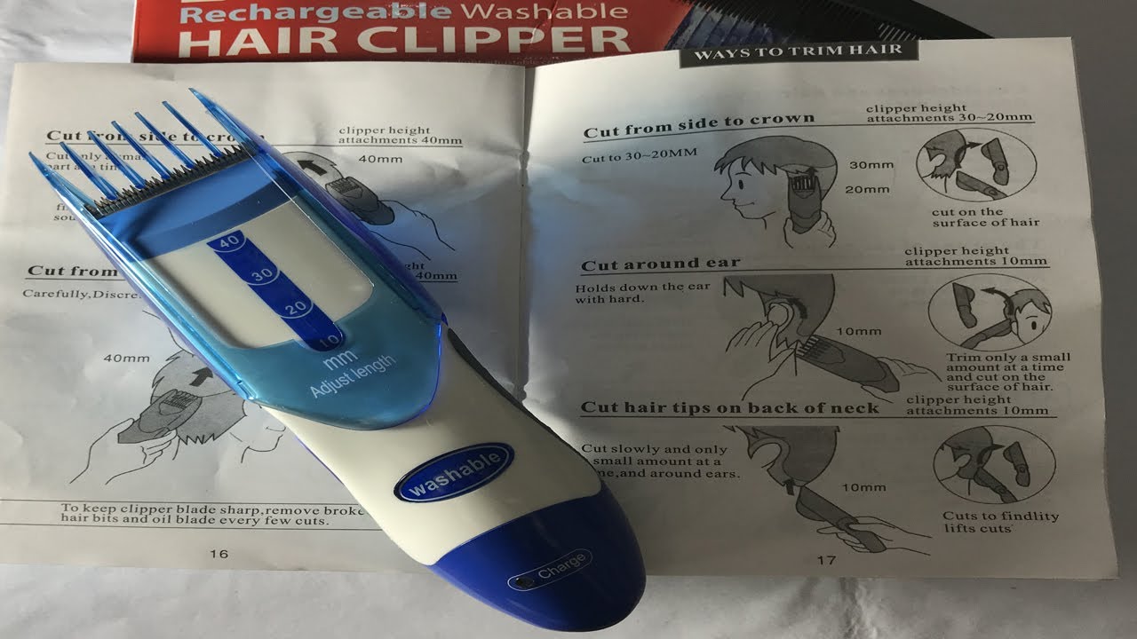 Unboxing HAIR CLIPPER ASMR Unboxing HAIR CLIPPER Rechargeable washable ...