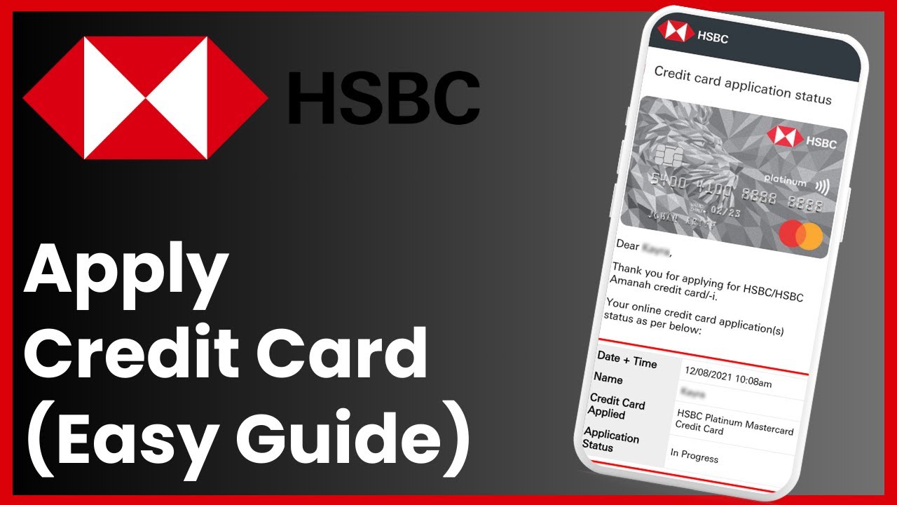 How to Apply for HSBC bank Credit Card - YouTube