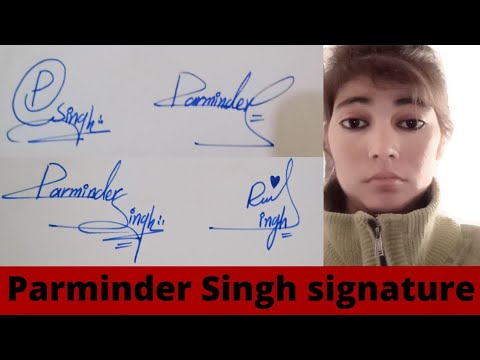 How make parminder Singh impressive signature#name signature with arooj ...