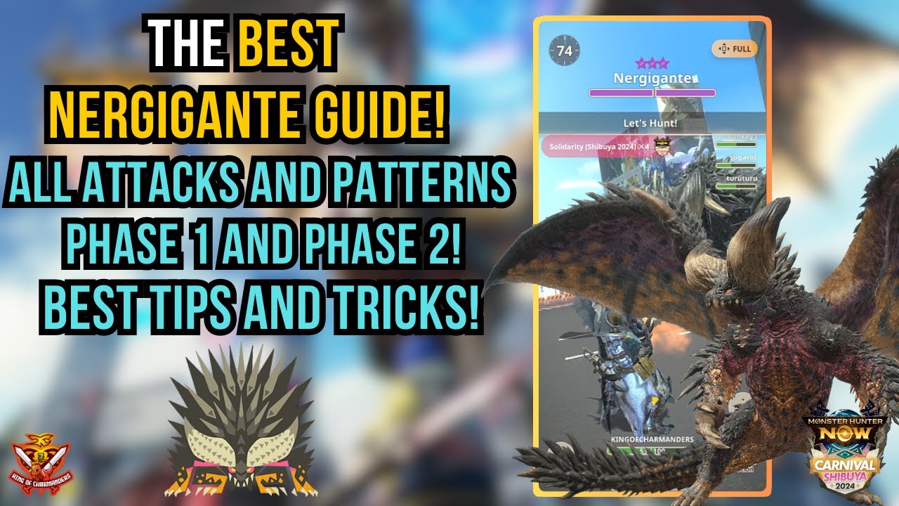 The BEST NERGIGANTE GUIDE! All Attacks and Patterns! Phase 1 and 2 ...
