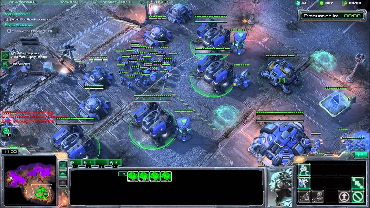 Mission #3 Zero Hour SC2 Brutal Walkthrough - YouTube