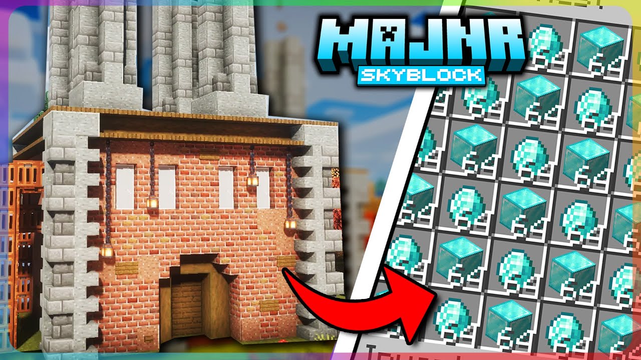 ŠÍLENÁ Továrna Na Diamanty Na Majnr Skyblock! - YouTube