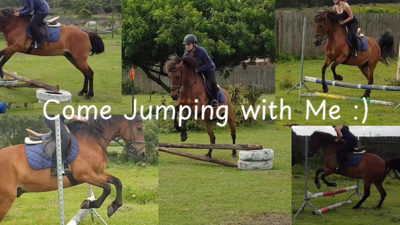 Practice Jumping Lesson || Riding Raws :) - YouTube