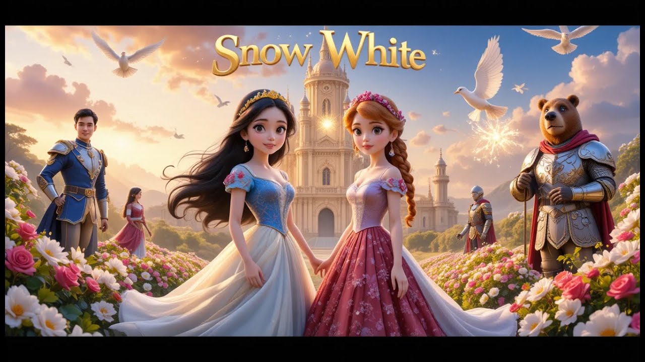 🌟 Snow White and Red Rose | Classic Fairy Tale for Kids | Tiny Tales ...