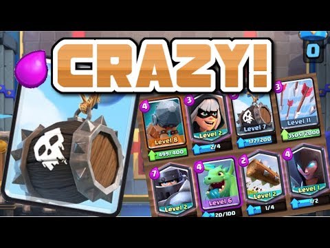 BEST SKELETON BARREL DECK! SO MUCH FUN! CLASH ROYALE - YouTube