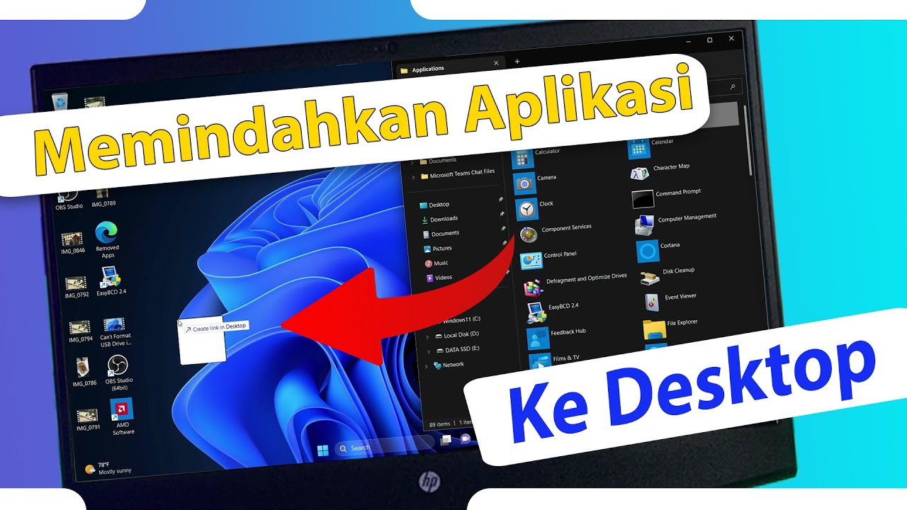 Cara Mudah Memindahkan Aplikasi Ke Desktop Pada Windows 11 Terbaru 2024 ...