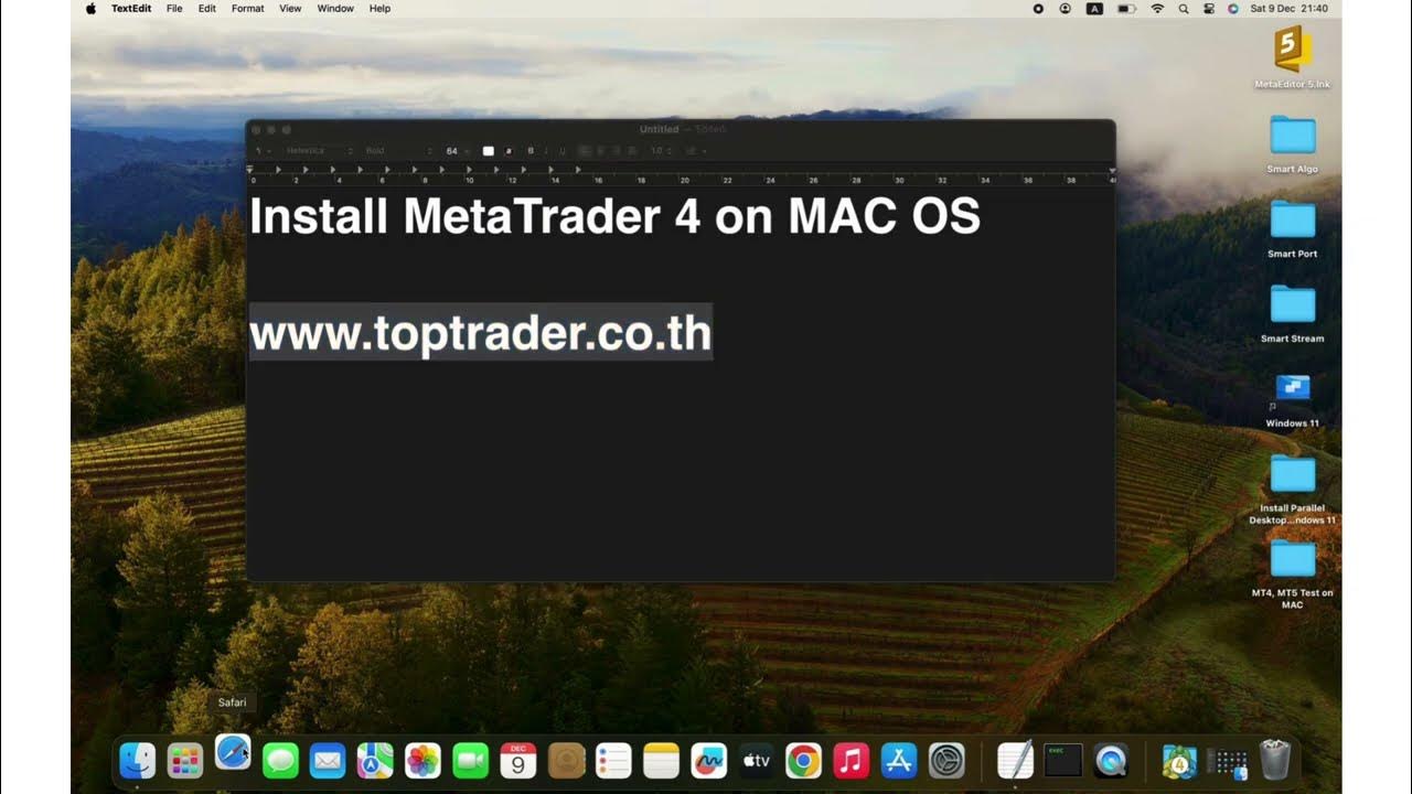 install MetaTrader 4 on MAC OS - YouTube