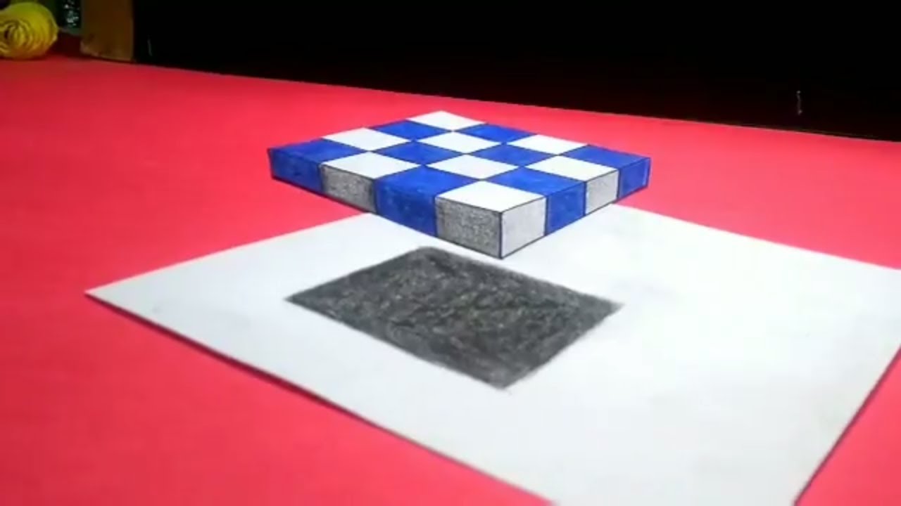 3D TRICK ART/3D ILLUSION DRAWING TUTORIAL - YouTube