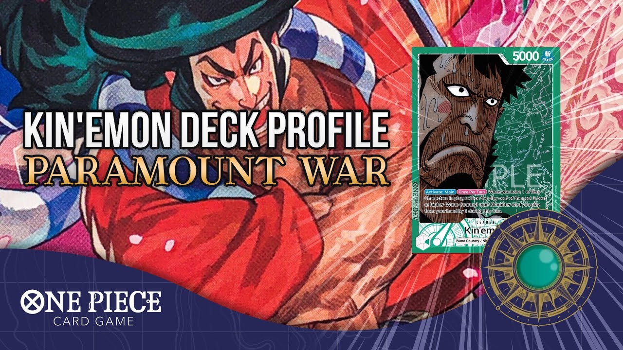 Kin'emon Deck Profile OP02 One Piece Trading Card Game - YouTube