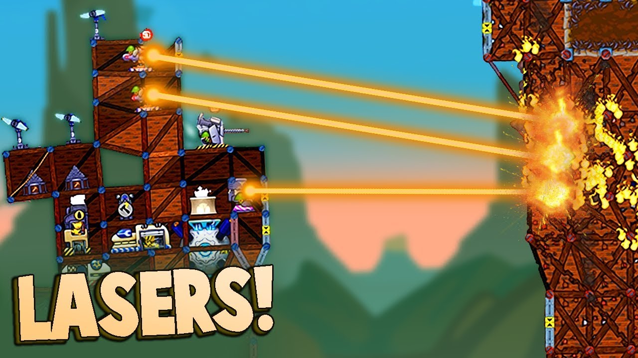 NEW FIRE BEAM Super Laser & NEW Update! (Forts Multiplayer Gameplay ...
