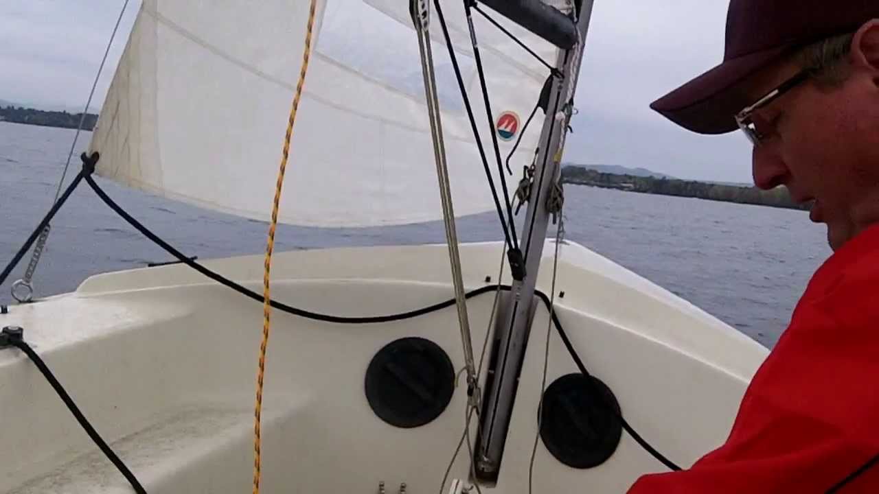 Mistral 16 sailboat on Lake Champlain - YouTube