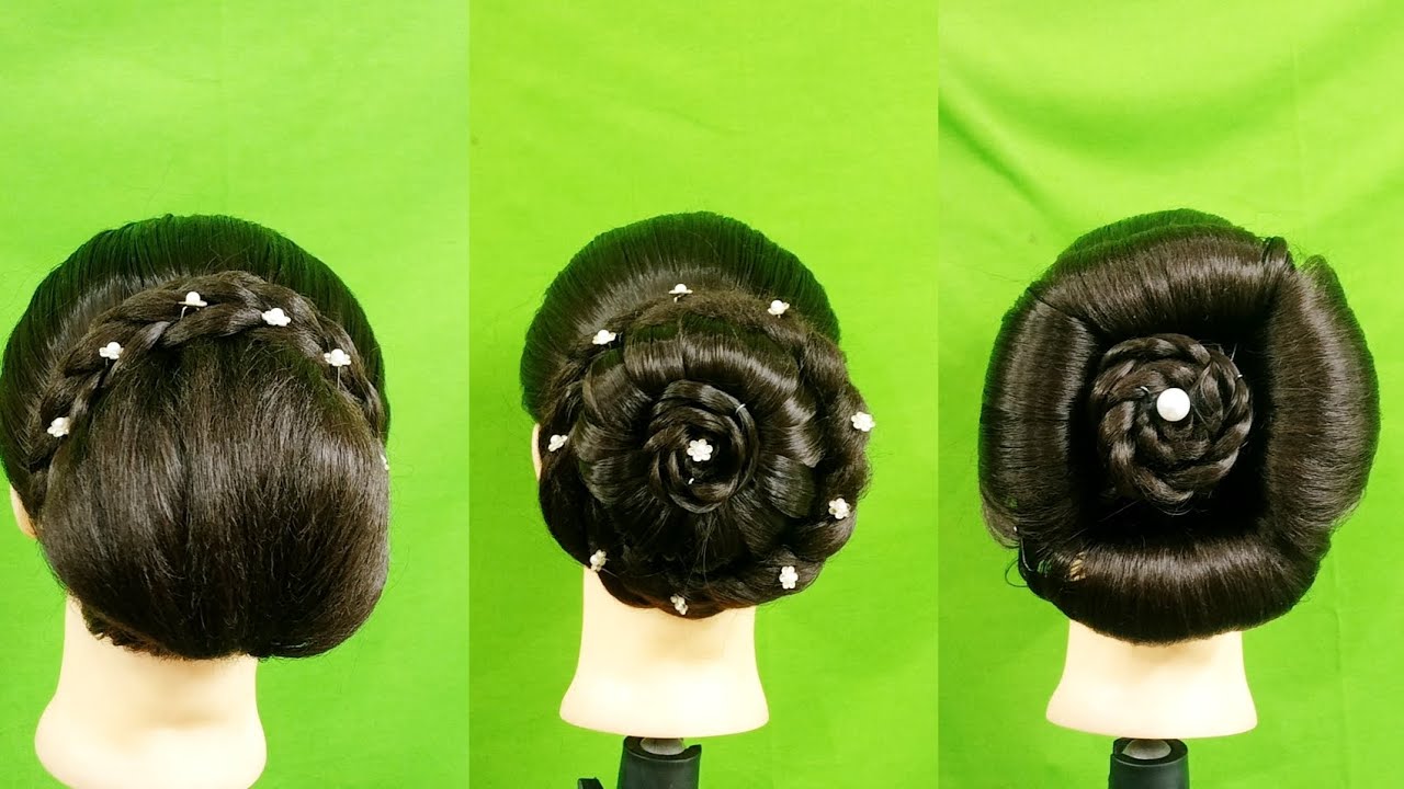 Beautiful Hairstyle For Long Hair For Wedding |Simple And Unique ...